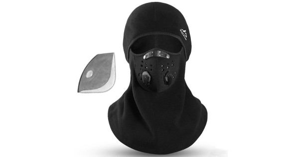 Masca protectie fata, cagula, culoare neagra, model CNN01, paintball ...