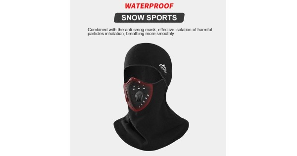 Masca protectie fata, cagula, culoare neagra, model CNN01, paintball ...